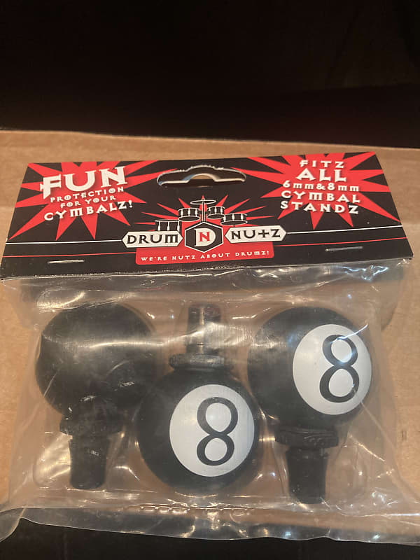 Drum Nutz Eight Ball Cymbal Stand Wing Nut Topper | Reverb
