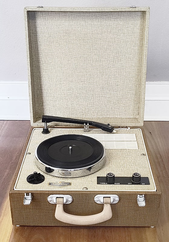 Vintage Kingsley Portable Mono Record Player - Rare | Reverb
