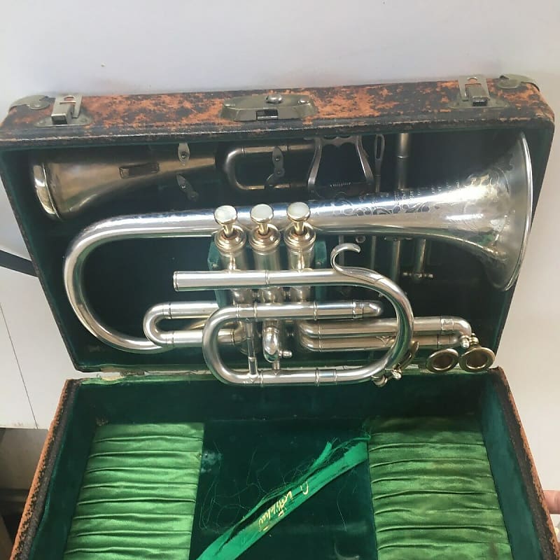 Besson Silver Cornet | Reverb