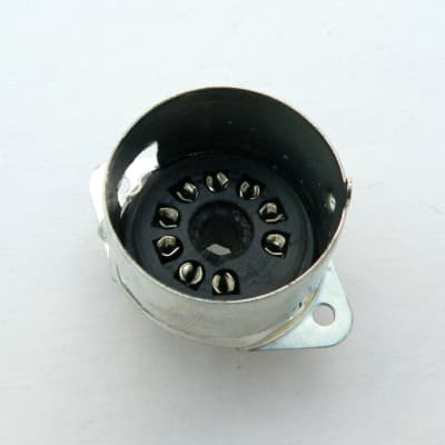 B9A skirted 9 pin chassis Valve Socket for Guitar | Reverb UK