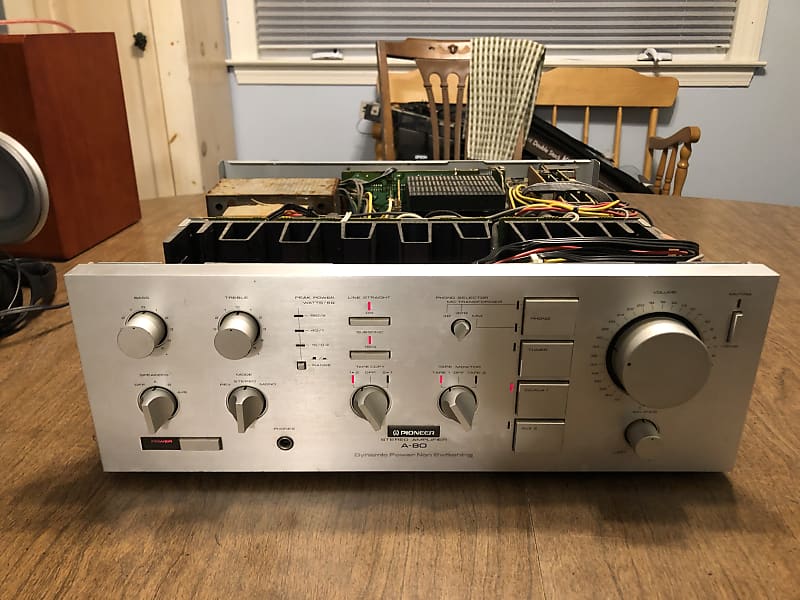 Pioneer A-80 Integrated Amplifier 1983 Silver | Reverb