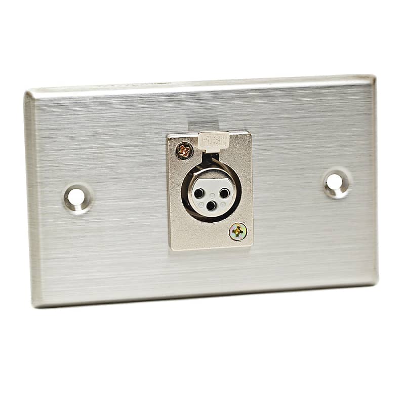 CAD Stainless Steel Wall Plate ~ 1 x XLR-F Connector | Reverb UK