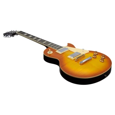 Artist AP97 Honey Burst Chambered Electric Guitar & Black | Reverb