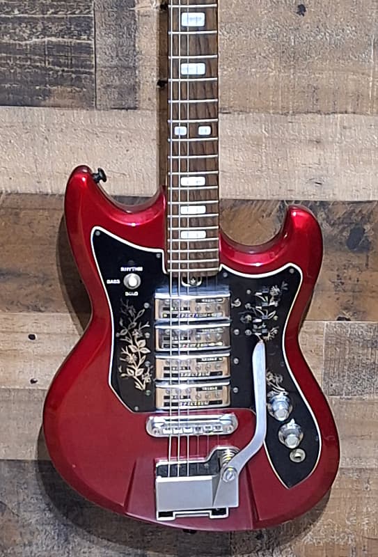 1965 Teisco Del Rey ET-440 Spectrum MIJ - Candy Apple Red - | Reverb