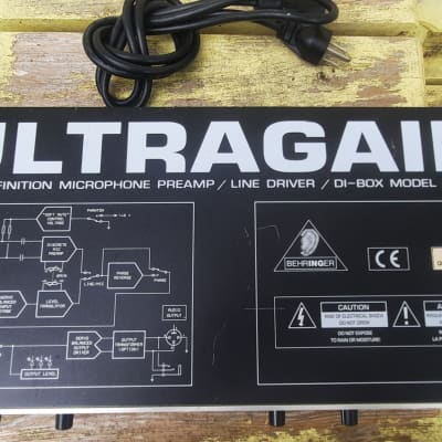 Behringer Hi Def Ultra Gain Mic 2000 Preamp/Line Driver Rack | Reverb