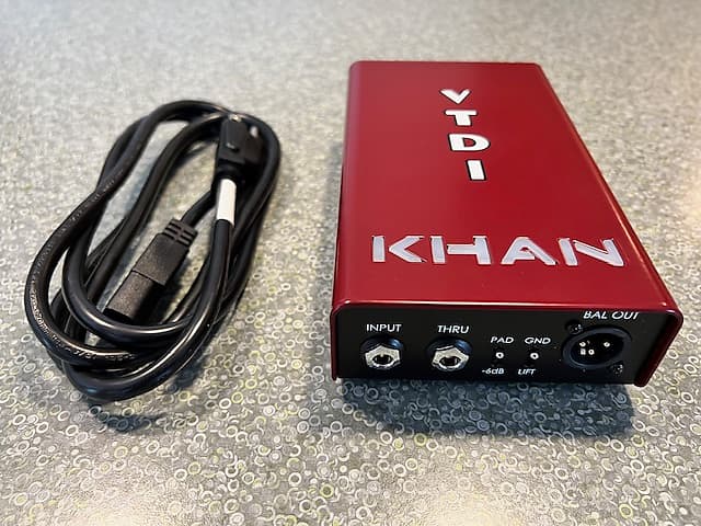 Khan VTDI Tube DI - Bass and Acoustic Guitar Tube DI | Reverb