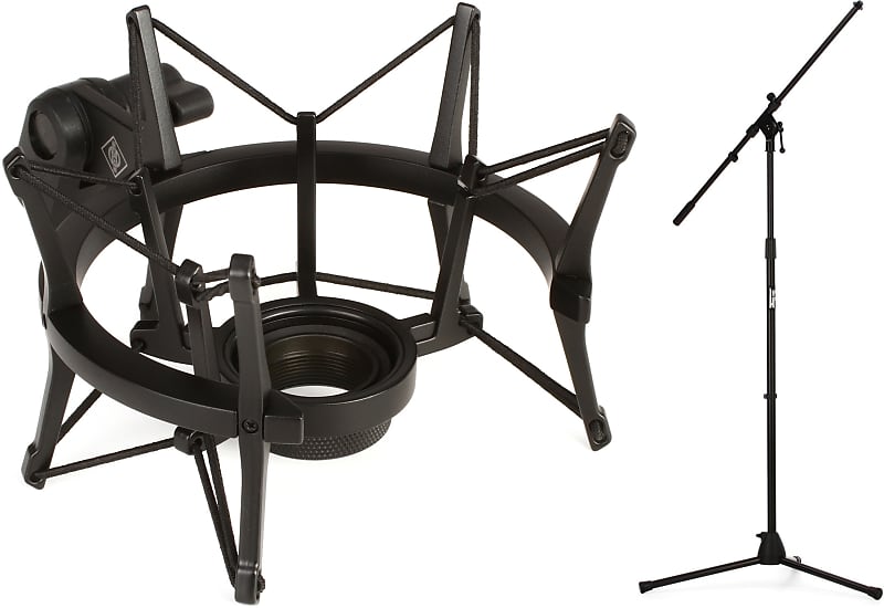 Neumann EA 4 Elastic Suspension - Black Bundle with On-Stage | Reverb