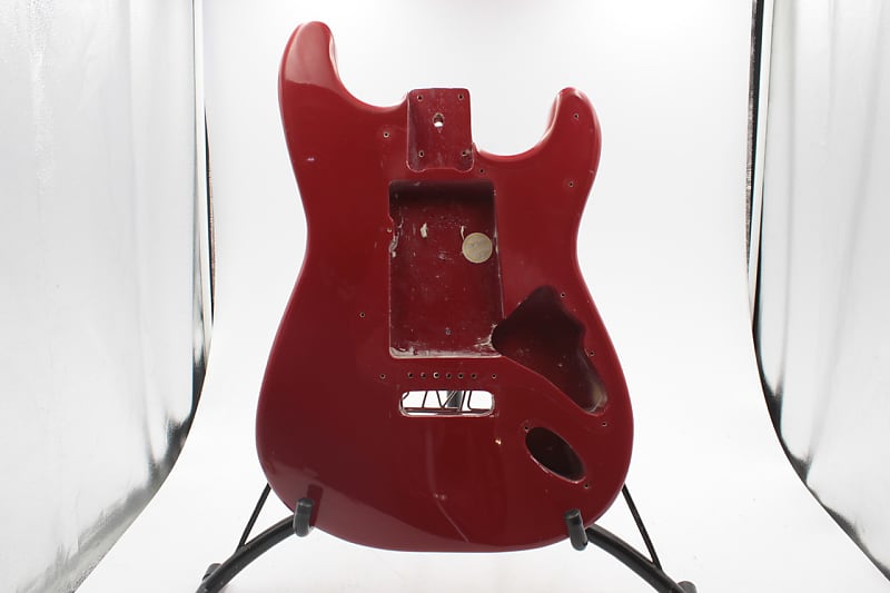 Vintage Red Samick MIK Korean Strat Style Electric Guitar | Reverb