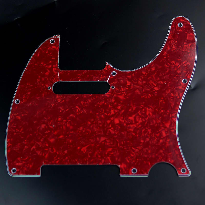 Replacement Tele Standard Style Guitar pickguard ,4ply Red | Reverb