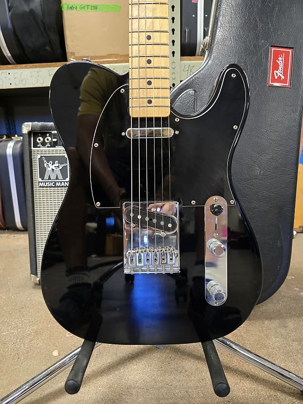 Fender Telecaster Maple Neck 1998 Black W/OHSC | Reverb