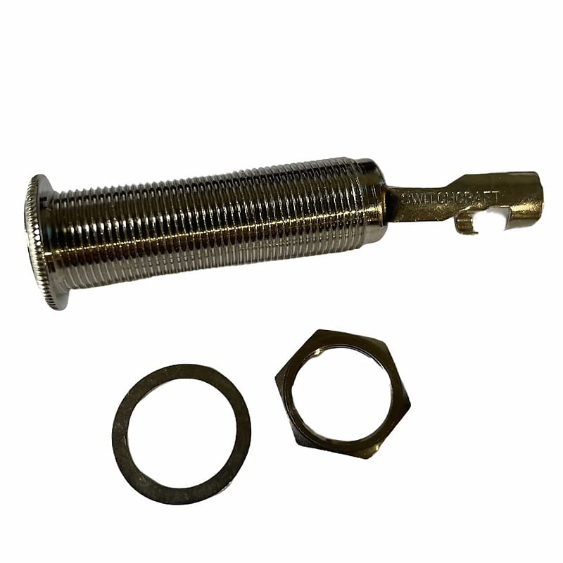 Switchcraft Switchcraft Nickel Mono Threaded Barrel Jack for | Reverb