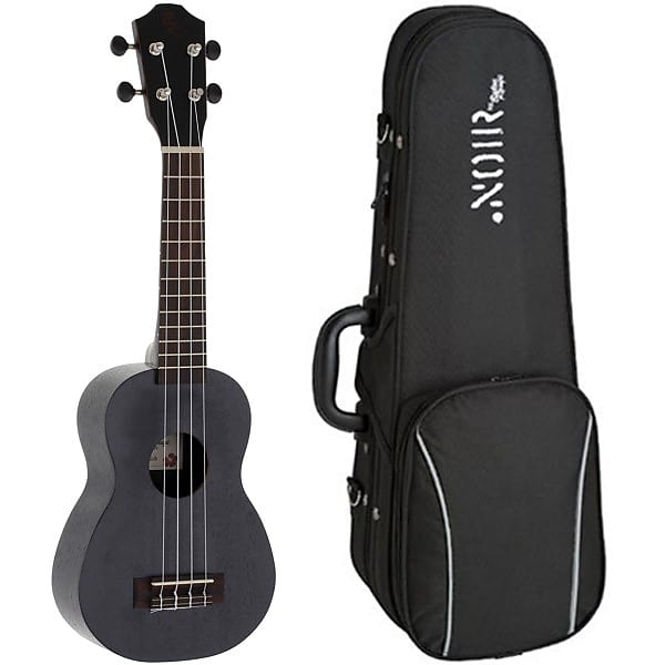 Baton Rouge V1-S Goth Black Sopran-Ukulele + Softcase | Reverb