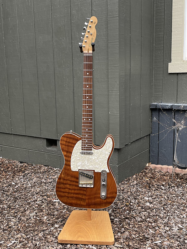 Electric HCR 2019- Figured Double Bound Redwood Telecaster | Reverb