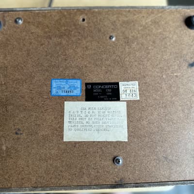 Concerto CSD Tape Cassette recorder | Reverb