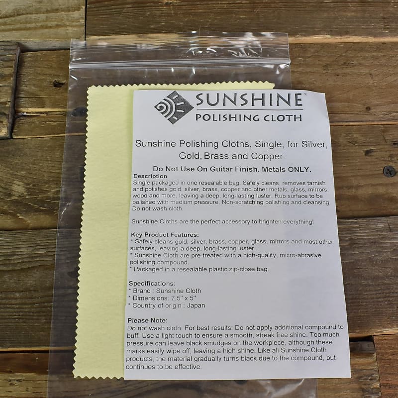 Sunshine Polishing Cloths for Silver Gold Brass and Copper | Reverb
