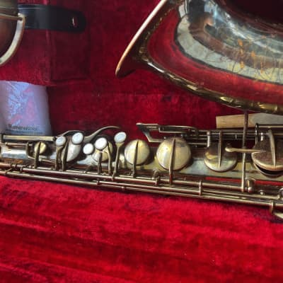 Vintage Conn transitional tenor saxophone naked lady | Reverb