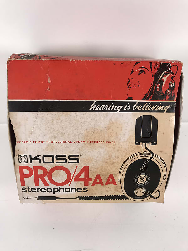 Vintage KOSS Pro/4AA Stereophones Headphones | Reverb