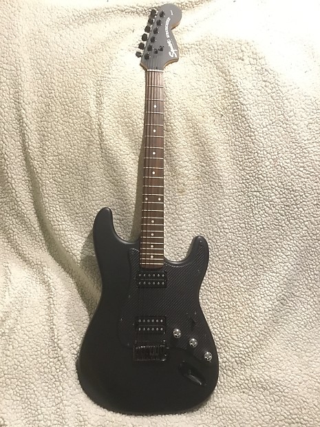 Fender Squire Stratocaster Black Matte | Reverb