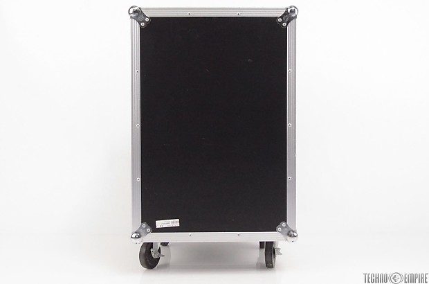 Road Ready 16-Space 16U Rolling Rack Case Black w/ Locking | Reverb