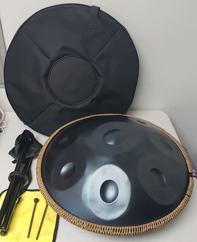 Handpan Drum 440Hz D minor 10 Notes with Gig Bag and | Reverb