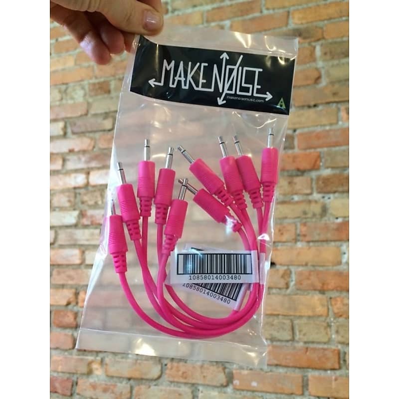 Make Noise Hot Pink Patch cables - 5 Pack (6"/15cm) | Reverb