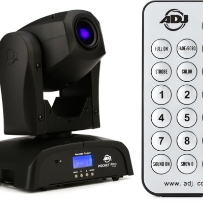ADJ Pocket Pro 25W LED Moving-Head Spot Bundle with ADJ UC-IR | Reverb