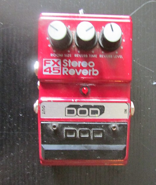 DOD fx 45 Stereo Reverb Maroon | Reverb
