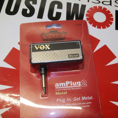 Vox amPlug 2 Metal Headphone Guitar Amp Bundle with Ansmann | Reverb