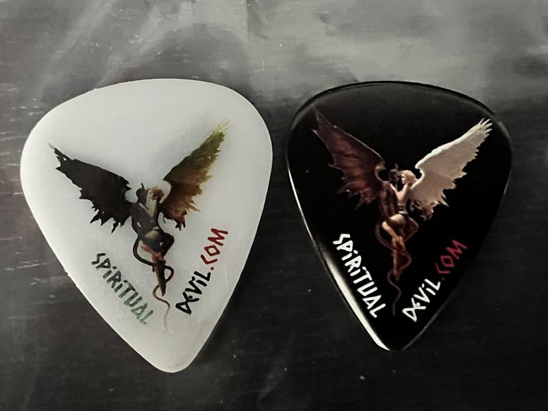 Custom Spiritual Devil Show Used Plectrum, White Acetal, | Reverb
