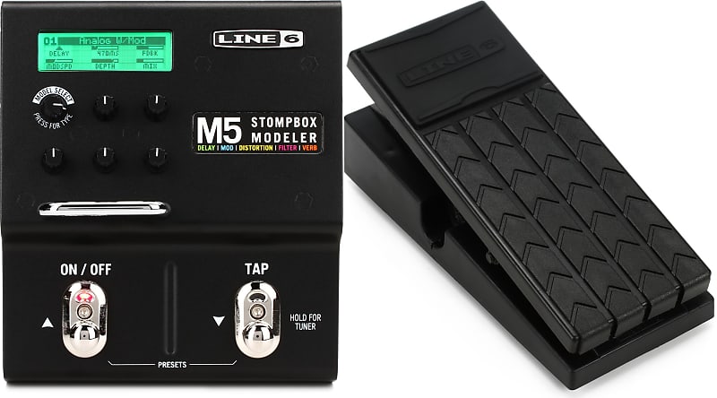 Line 6 M5 Stompbox Modeler Pedal Bundle with Line 6 EX-1 | Reverb