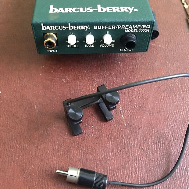 Barcus-Berry Upright Bass Pickup B3150 & Buffer/Preamp/EQ | Reverb