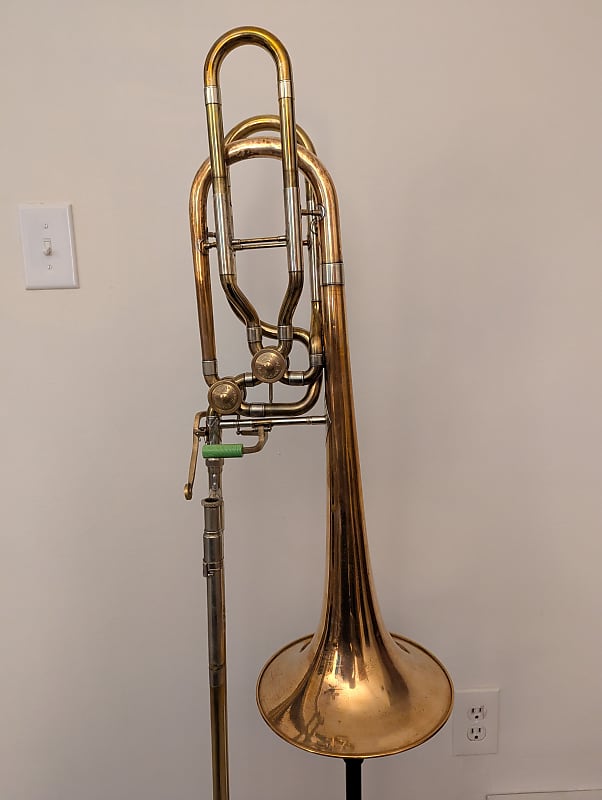 Conn 62h Elkhart Bass Trombone w/Instrument Innovations Rotor | Reverb