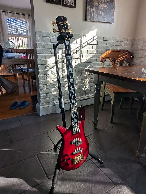 Spector Euro4 LT - Red Fade Gloss - Left-Handed | Reverb