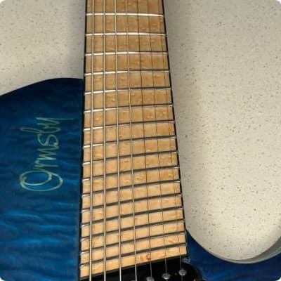 Ormsby Single Cut Goliath 7 String Blue Quilt NAMM 2024 | Reverb UK
