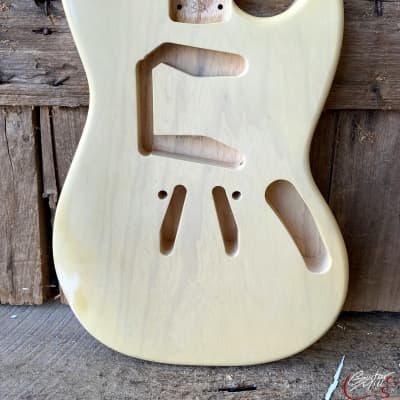 Guitar Mill Stang-Style Body / Ultra Light Swamp Ash / | Reverb