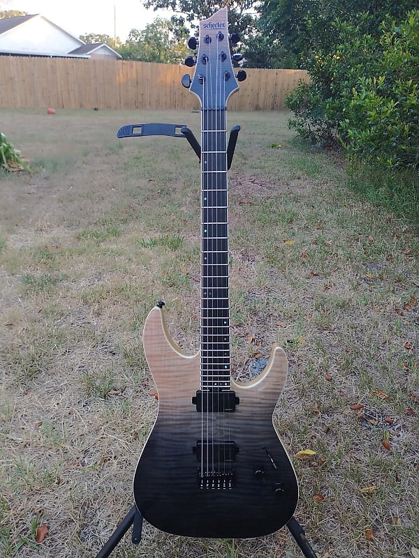 Schecter Diamond Series C1 Sls Elite Black Fade Burst | Reverb UK