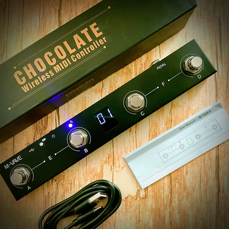 M-VAVE Chocolate - Wireless Bluetooth MIDI Footswitch | Reverb