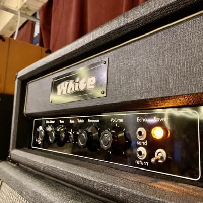 WHITE W-100 guitar/ bass amplifier c 1969 Black original | Reverb