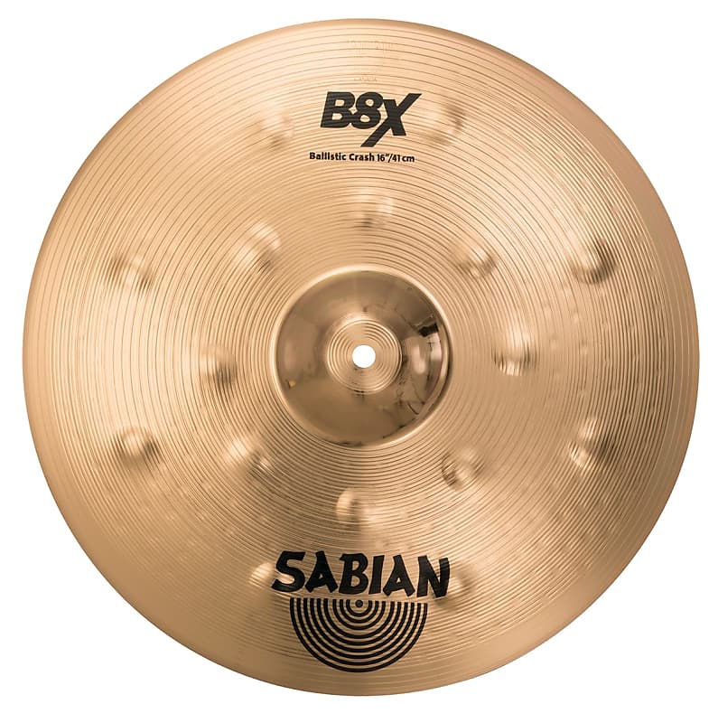 Sabian 16" B8X Ballistic Crash Cymbal | Reverb