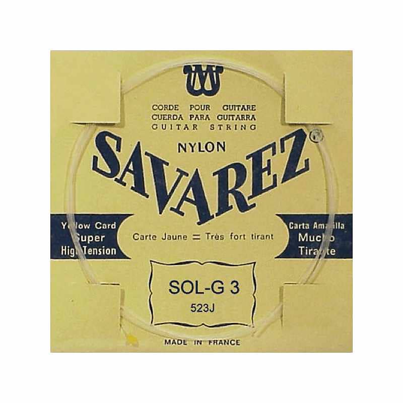 Savarez 523J SOL-3 JAUNE NYLON RECT | Reverb
