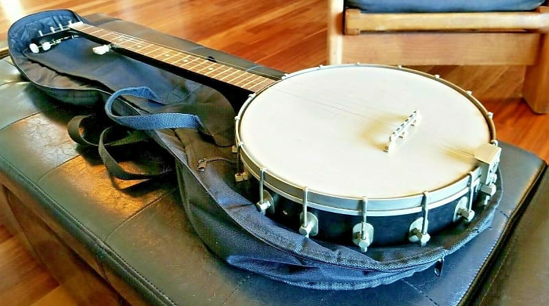Silvertone 5-String Open Back Banjo 1950's Black | Reverb