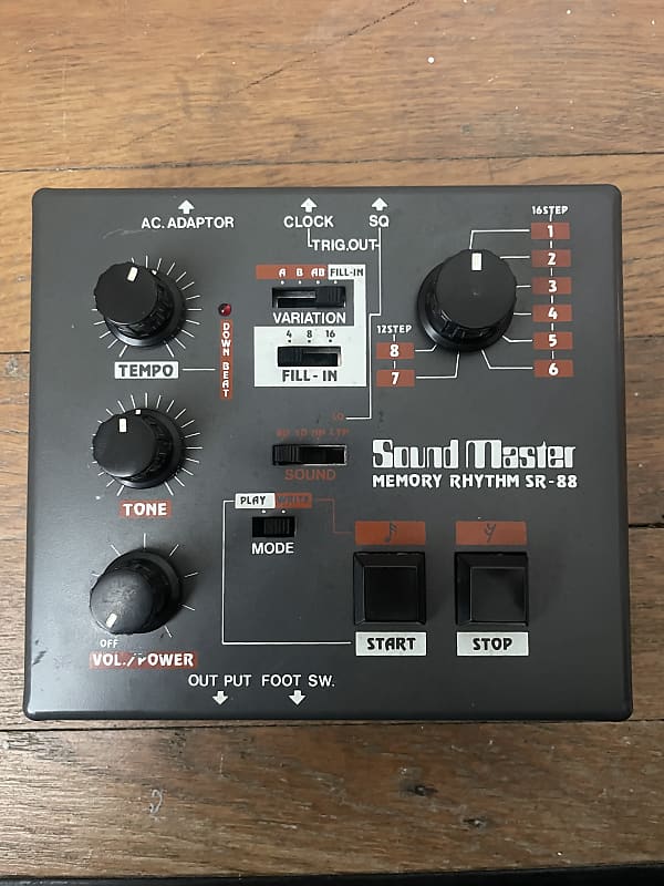 Vintage 1980 Soundmaster SR-88 Analog Drum Machine PARTS | Reverb