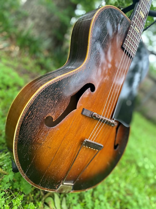 1940 SS Stewart Grand Aud Solid Mahogany Archtop Acous Guitar | Reverb