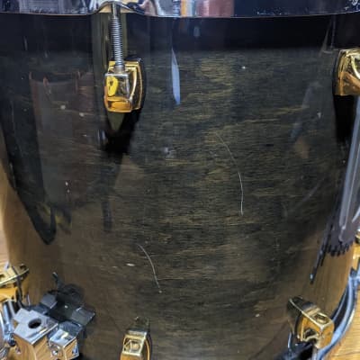 YAMAHA Maple Custom Rack Tom 15"×13" 1990s Black Mist | Reverb