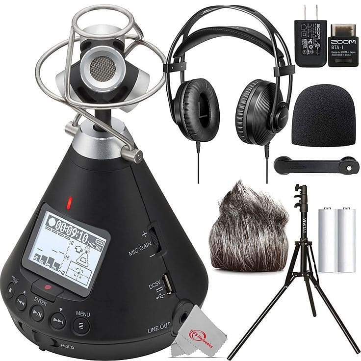 Zoom H3 VR Handy Audio Recorder with Built-In Ambisonics Mic | Reverb