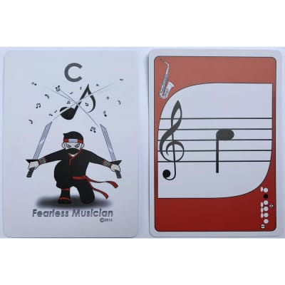 Fearless Musician Flashcards For Alto Saxophone - Fingering | Reverb
