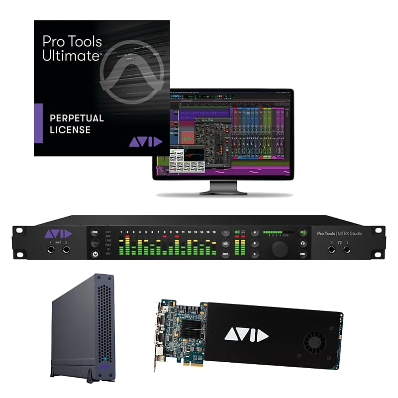 Avid PRO TOOLS | HDX THUNDERBOLT 3 MTRX STUDIO DESKTOP SYSTEM | Reverb