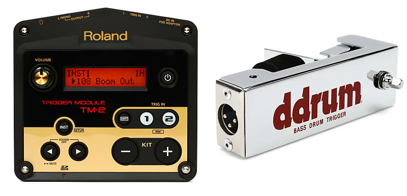 Roland TM-2 Drum Trigger Module Bundle with ddrum Chrome | Reverb