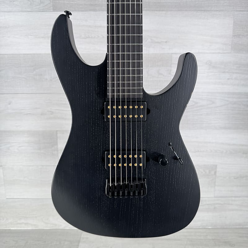 ESP LTD Alex Wade AW-7 Baritone Electric Guitar - Black | Reverb