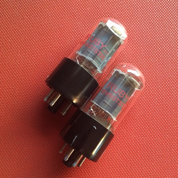 Matched pair Ruby 6v6 audio tubes fender Princeton, deluxe | Reverb